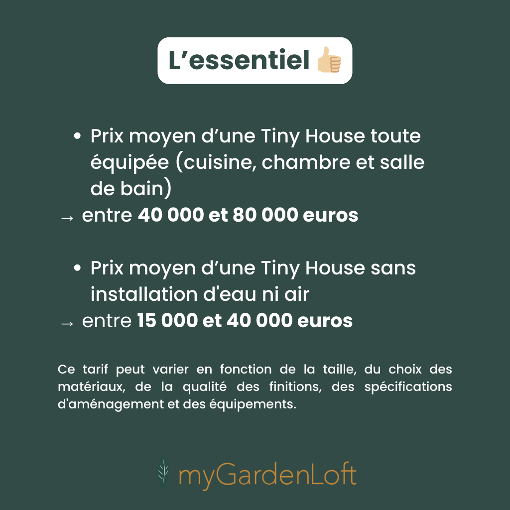 Tiny House Prix : Exemples Concrets Chiffrés (2025) | My Garden Loft
